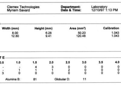 Standard inclusion rating - Clemex