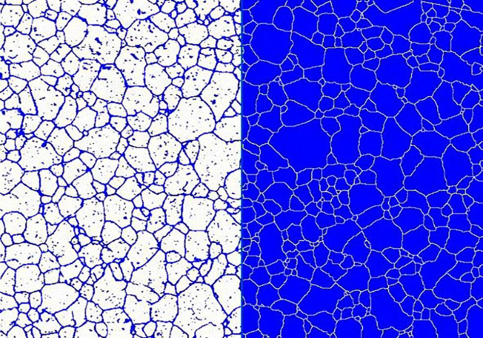 Grain size analysis in steel - Clemex