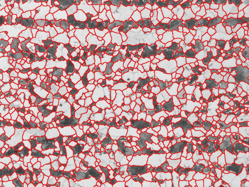 Analysis of banded structures in dual-phase steels - Clemex